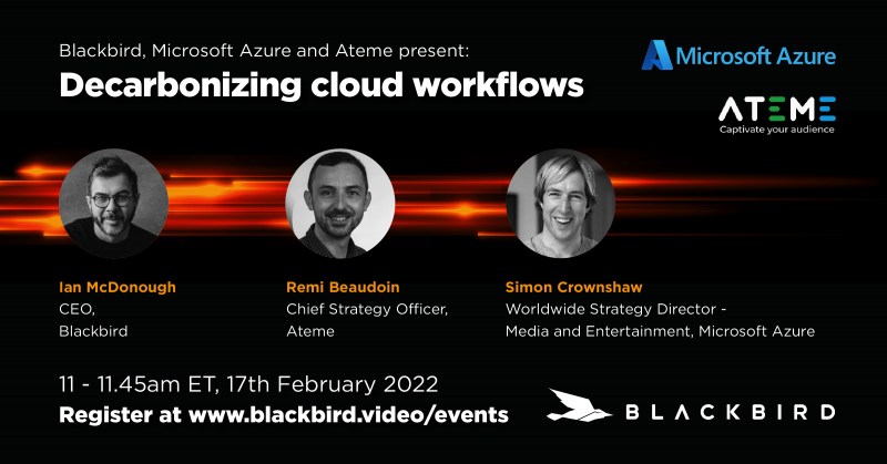 Blackbird, Microsoft Azure and Ateme present: Decarbonizing cloud ...